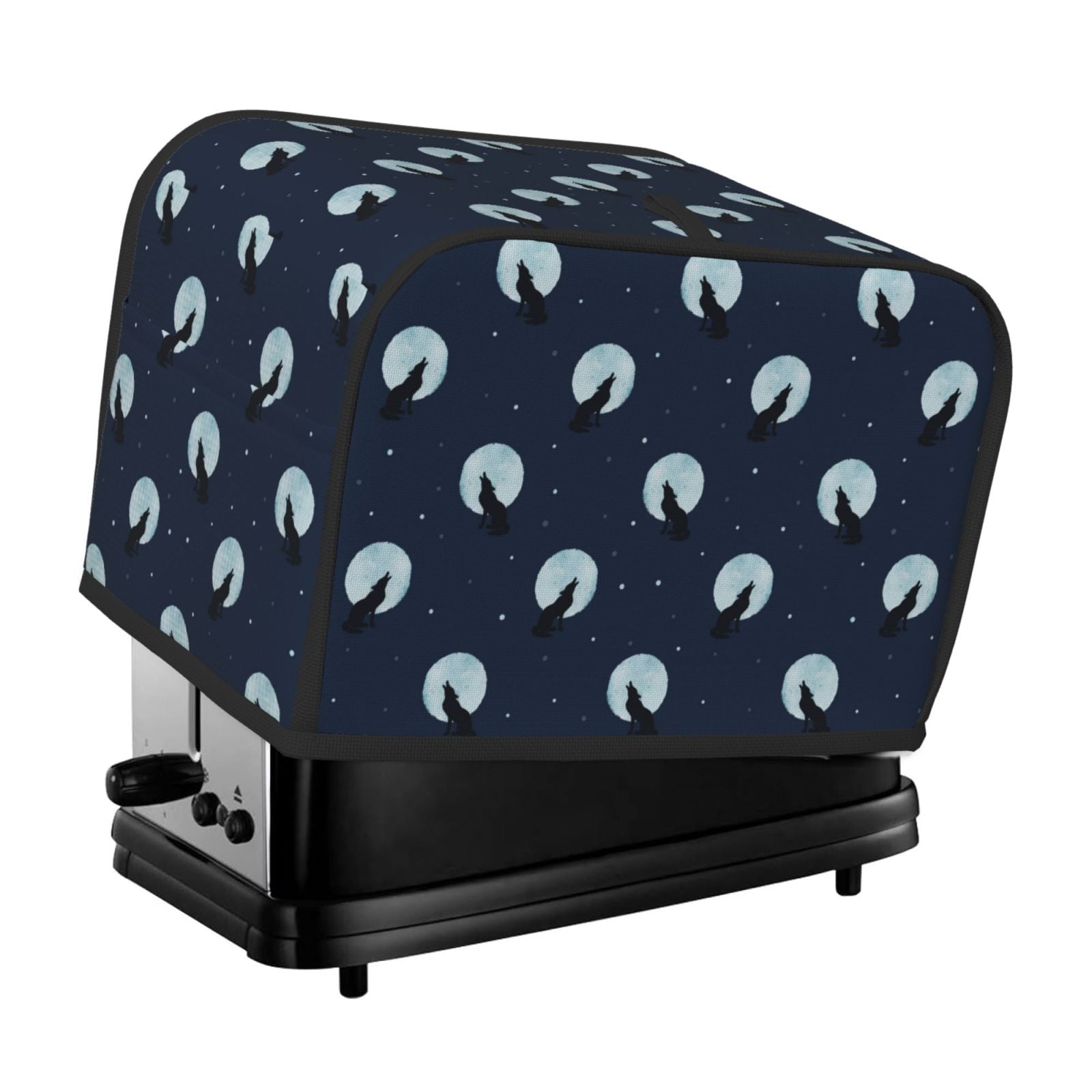 Toaster Covers 2 Slice, Wolf And Moon Waterproof Bread Machine Cover ...