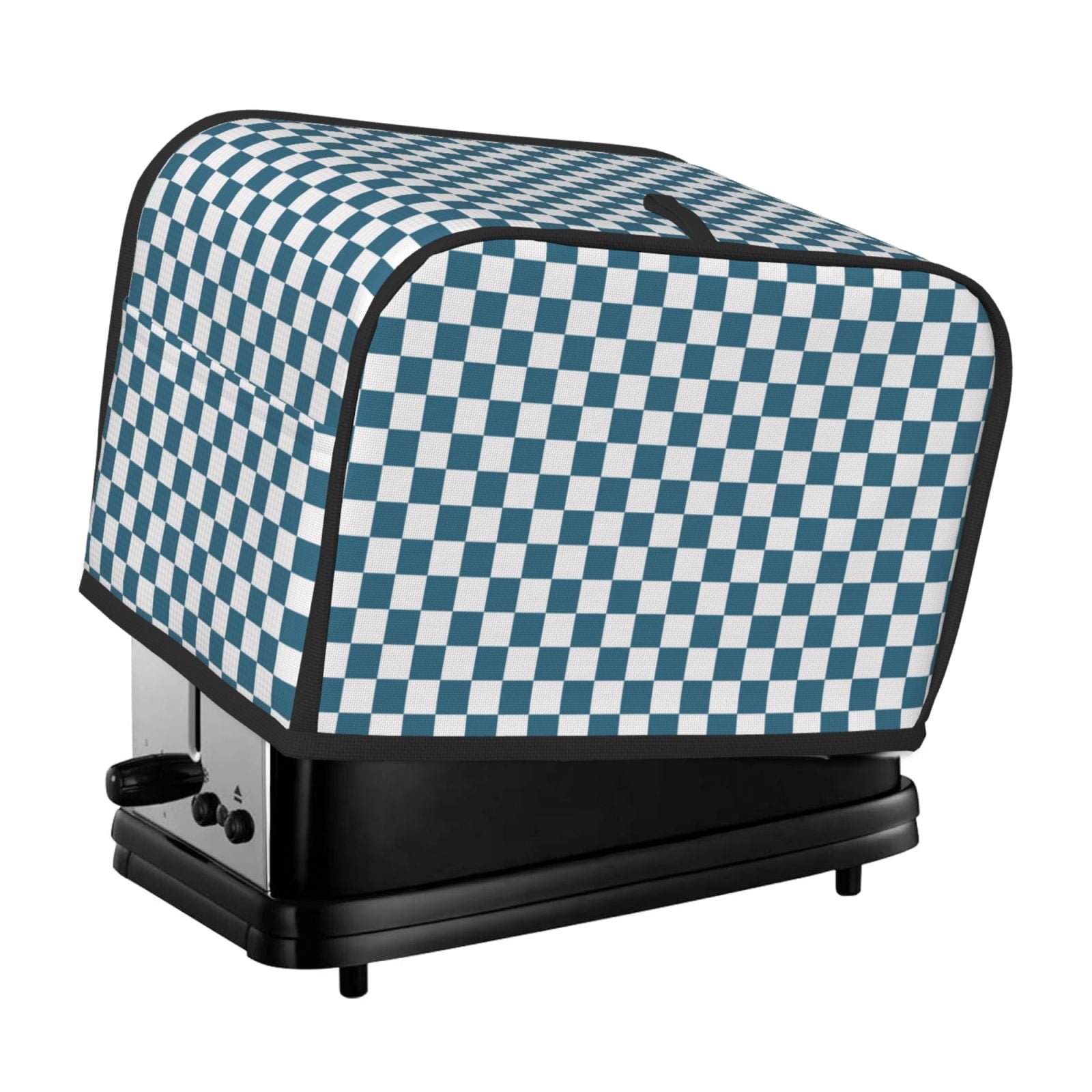 Toaster Covers 2 Slice, blue white checkered plaid Waterproof Bread ...