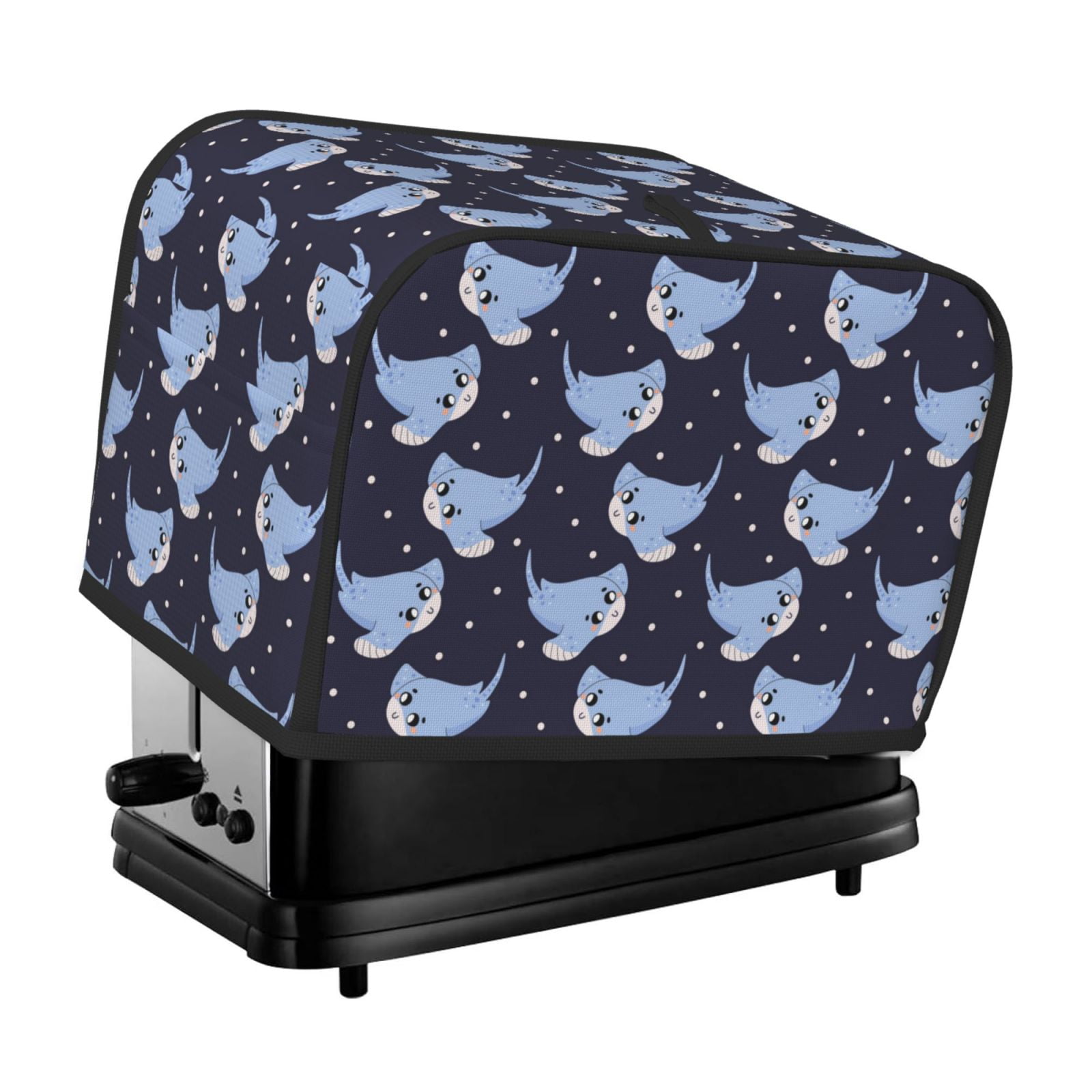 Toaster Covers 2 Slice, cute stingray polka dots black Waterproof Bread ...
