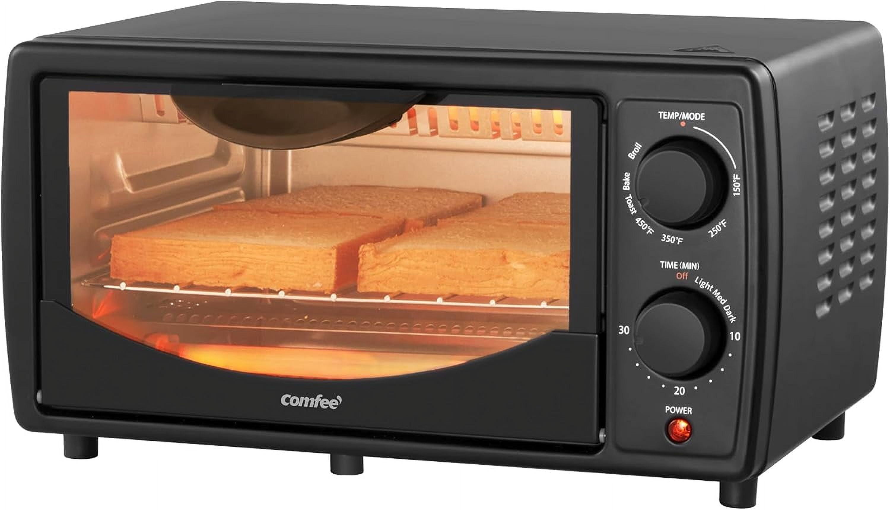 Toaster Oven Countertop, Small Toaster Ovens Combo 4 slice, Mini Oven ...