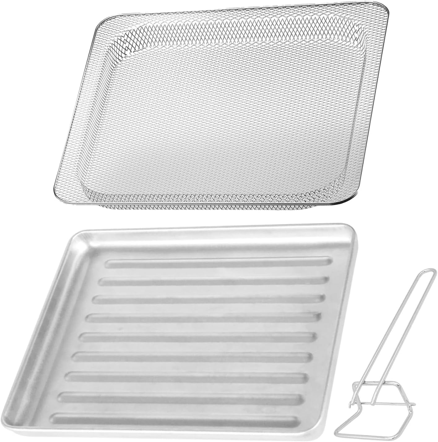 Toaster Oven Tray, Rack and Tray Extractor Set, Stainless Steel Non ...