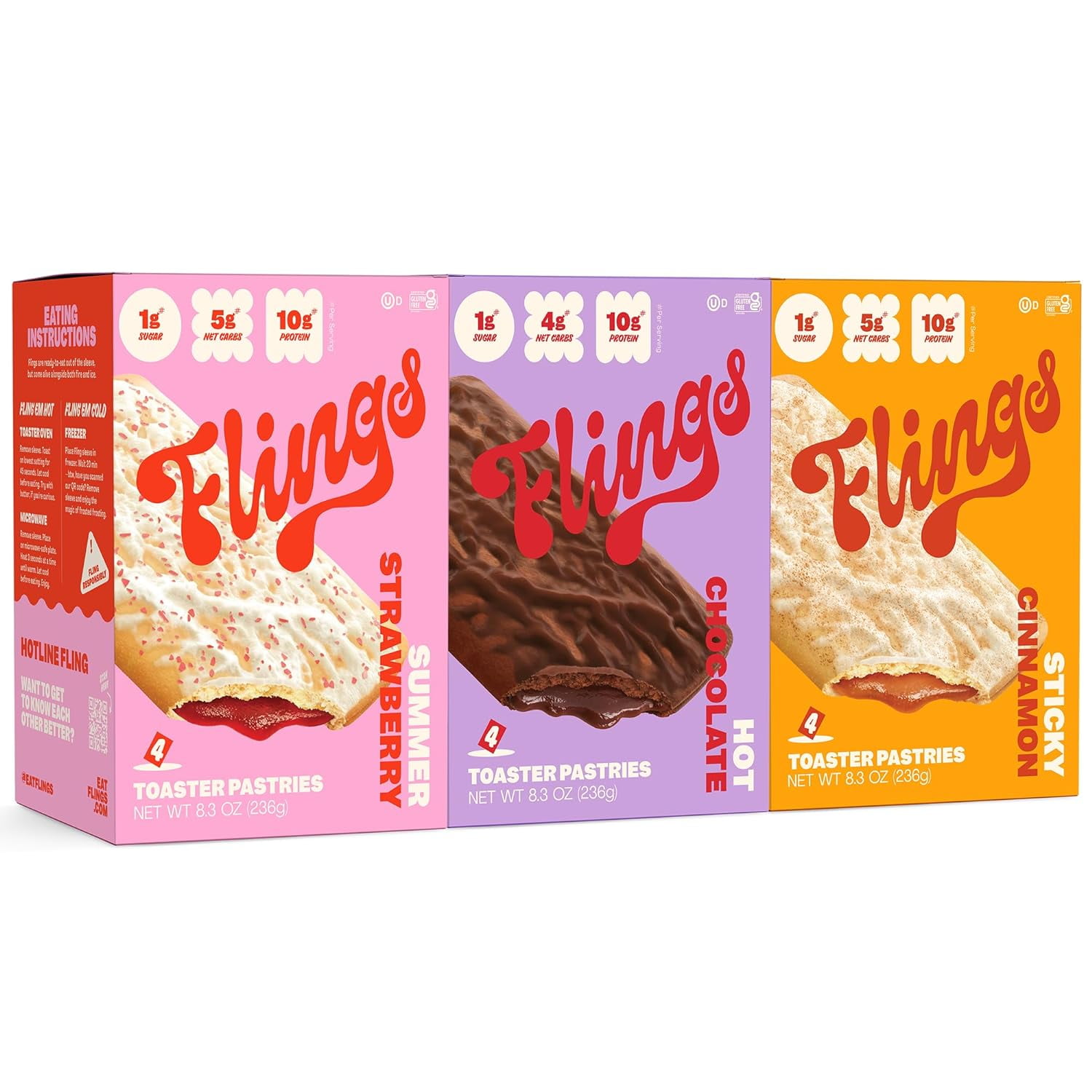 Toaster Pastries - Variety Pack | High Protein, No Sugar Added, Low ...