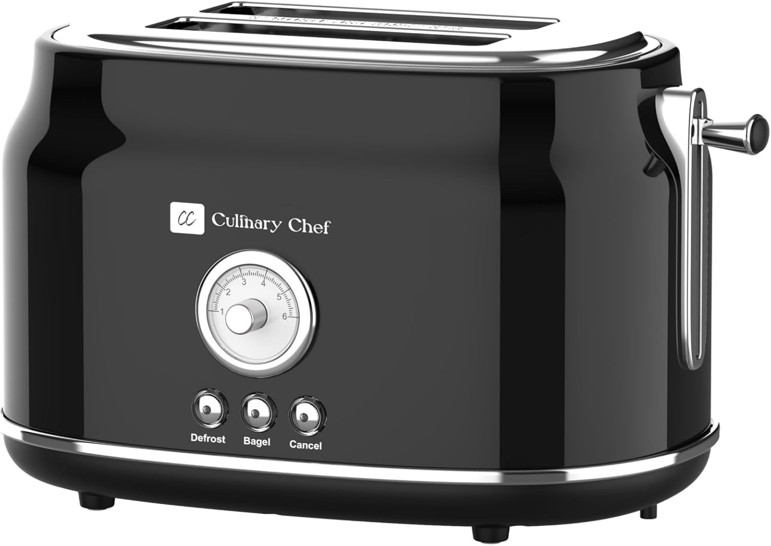 Toaster, Retro Style, Wide Slot for Bread, English Muffins, Croissants ...