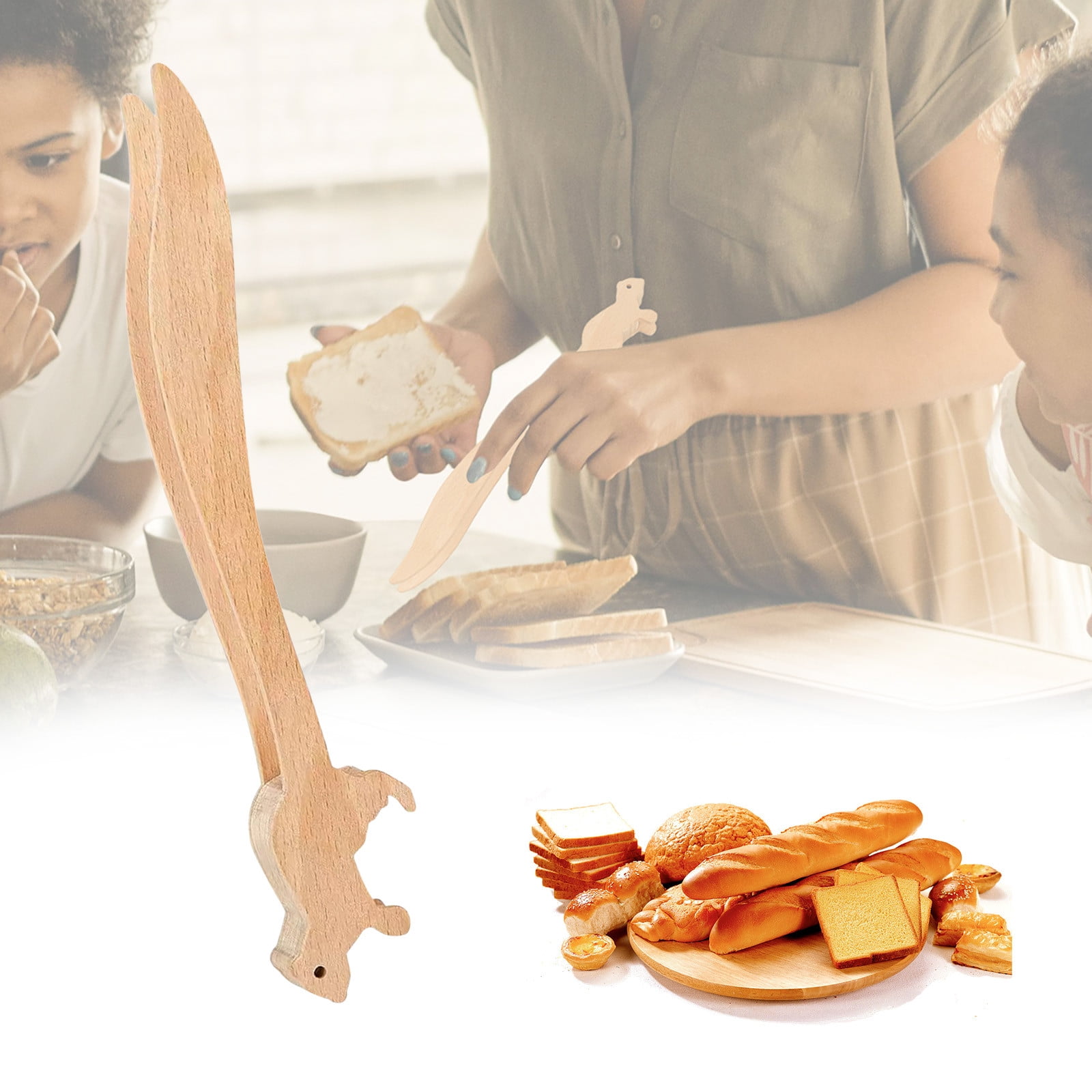 Toaster Tongs Squirrels Tongs Wooden Tongs for Toaster Wooden Toaster ...