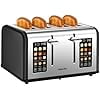 Toaster with touchscreen control, stainless steel smart bread toaster ...
