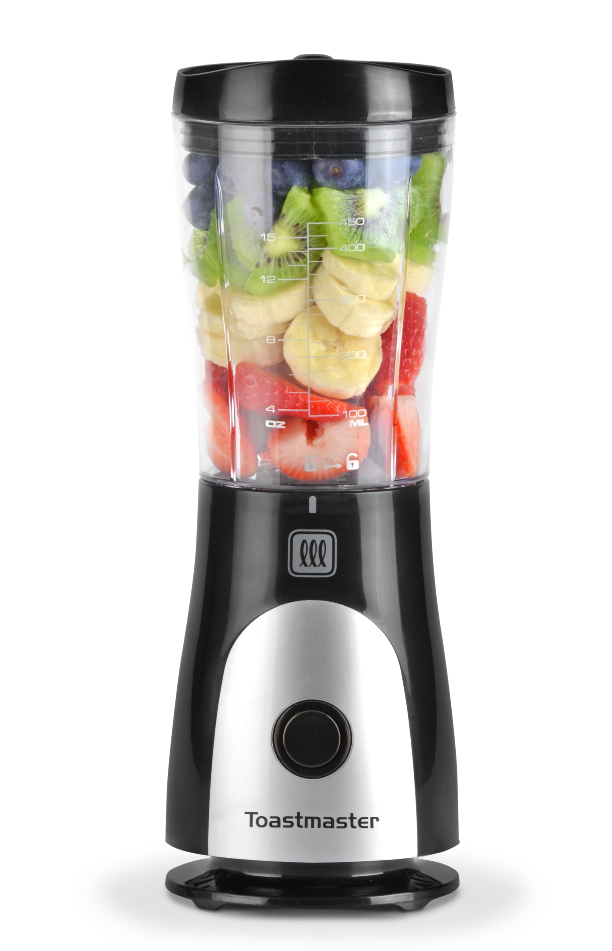 Toastmaster, Personal Mini Blender, 15 oz, Black with Travel Cup ...
