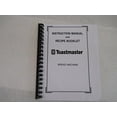 Instruction Manual ONLY for Toastmaster Bread Machine Maker Instruction ...