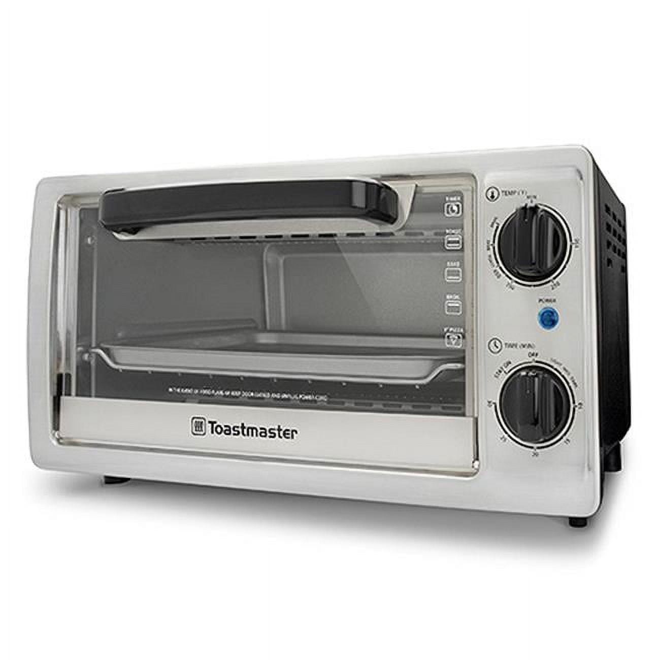 Toastmaster TM-102TR Small Countertop Compact 4 Slice Toaster Oven, 10 ...