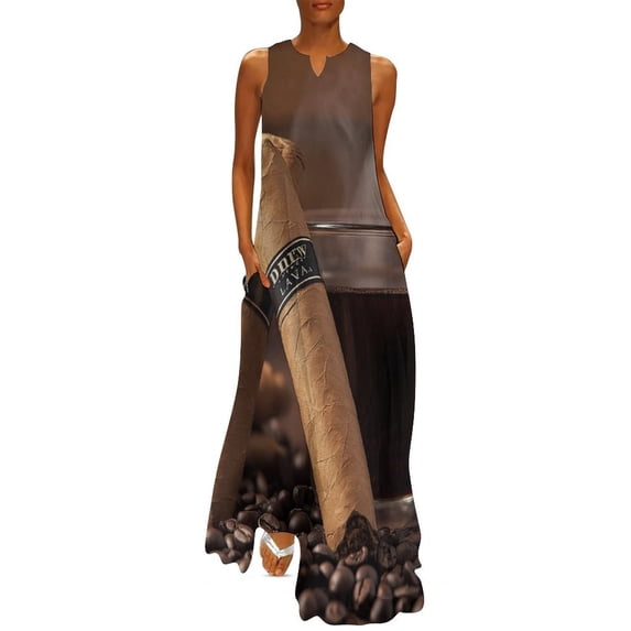 Tobacco Cigar Smoke Series Drink Long Dress dress women summer dress ...