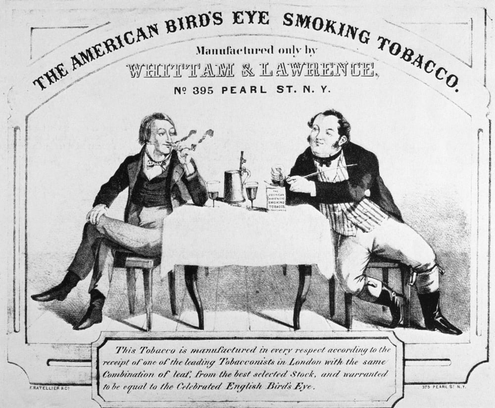 Tobacco Label, C1860. /Nadvertisement Label For The American Bird'S Eye ...