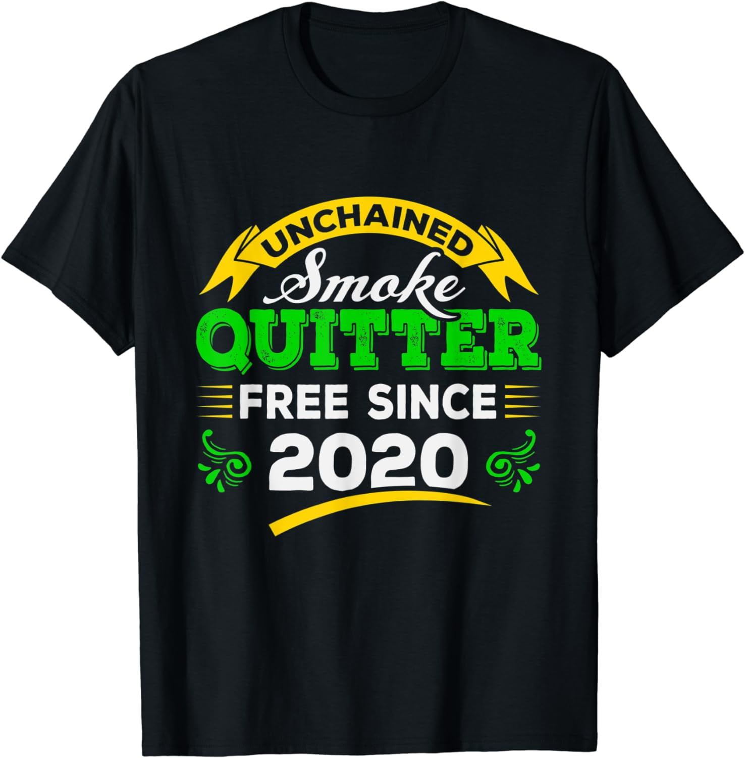 Tobacco Nicotine Free Quit Smoking Congrats Ex-Smoker T-Shirt - Walmart.com