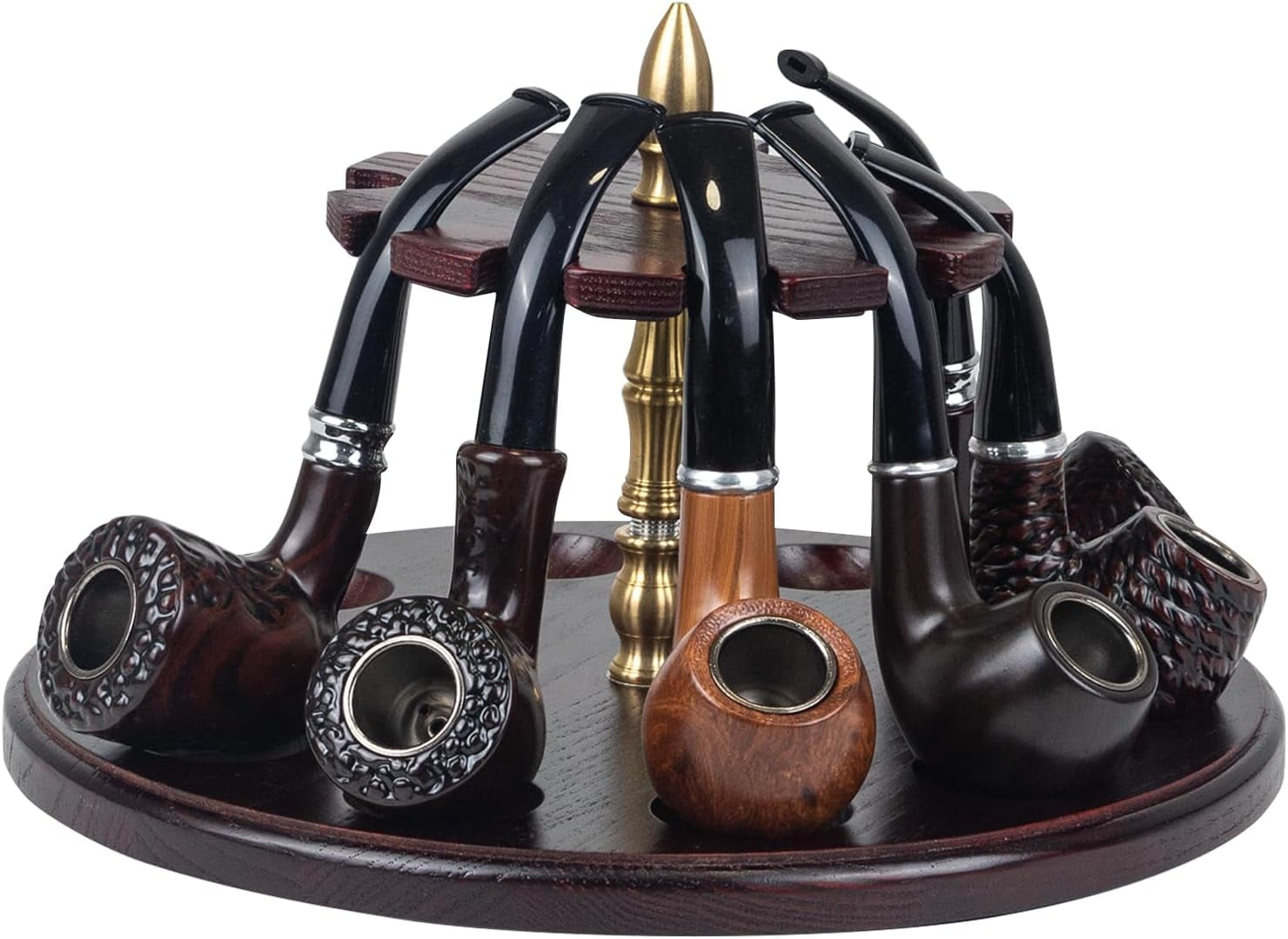 Tobacco Pipe Stand Holder,Wooden Tobacco Pipe Stand Holder Rack for 10 ...