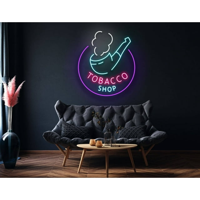 Tobacco Shop Display Neon Sign, Smoking Shop Signboard Decor - Walmart.com
