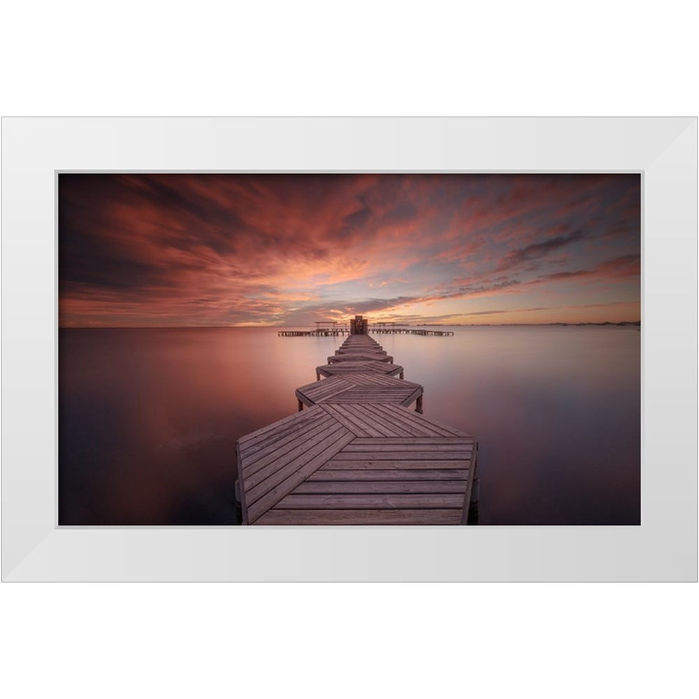 Tobarra Narro, Doroteo 32x21 White Modern Wood Framed Museum Art Print ...