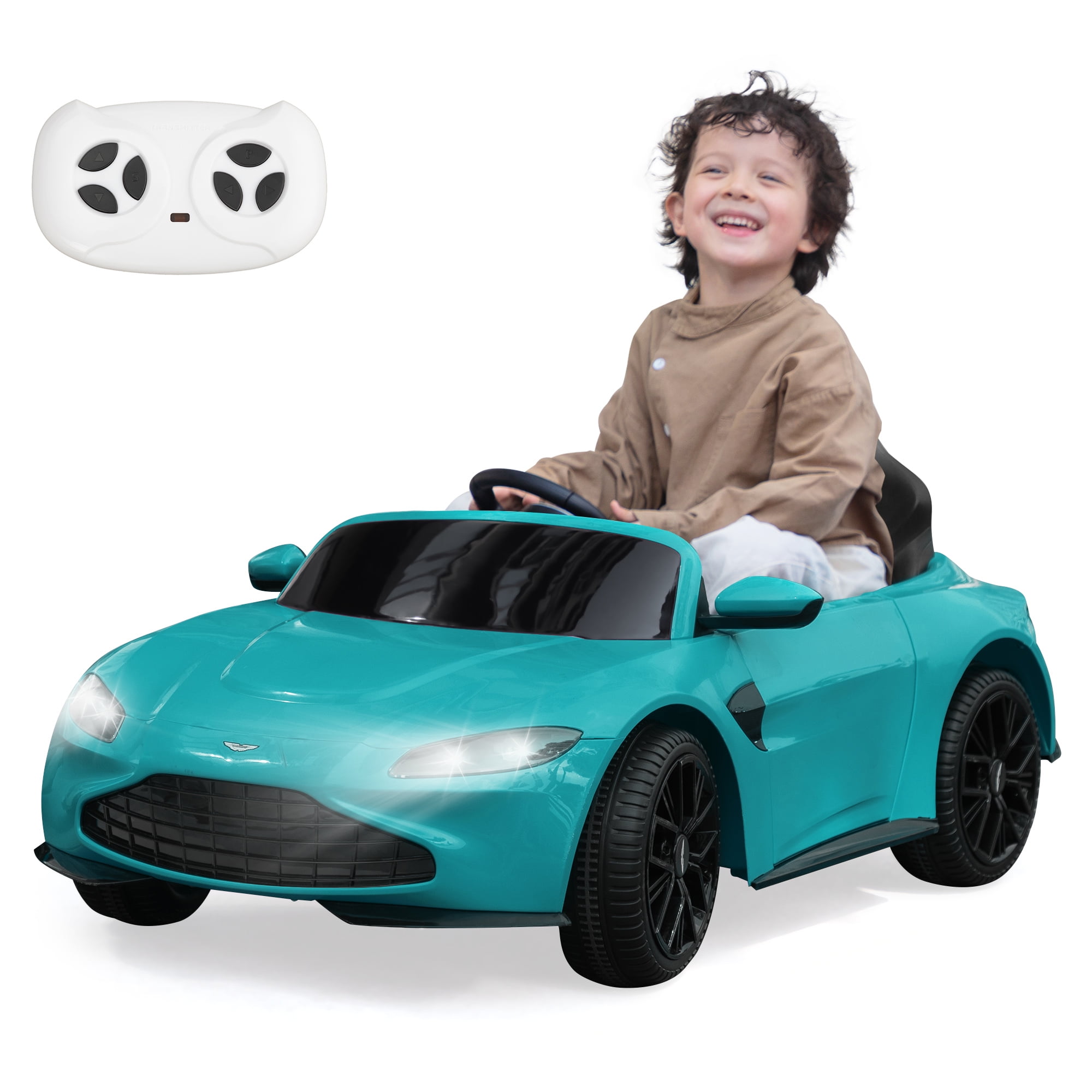 Tobbi 12V Licensed Aston Martin Kids Ride on Car Electric Vehicles ...