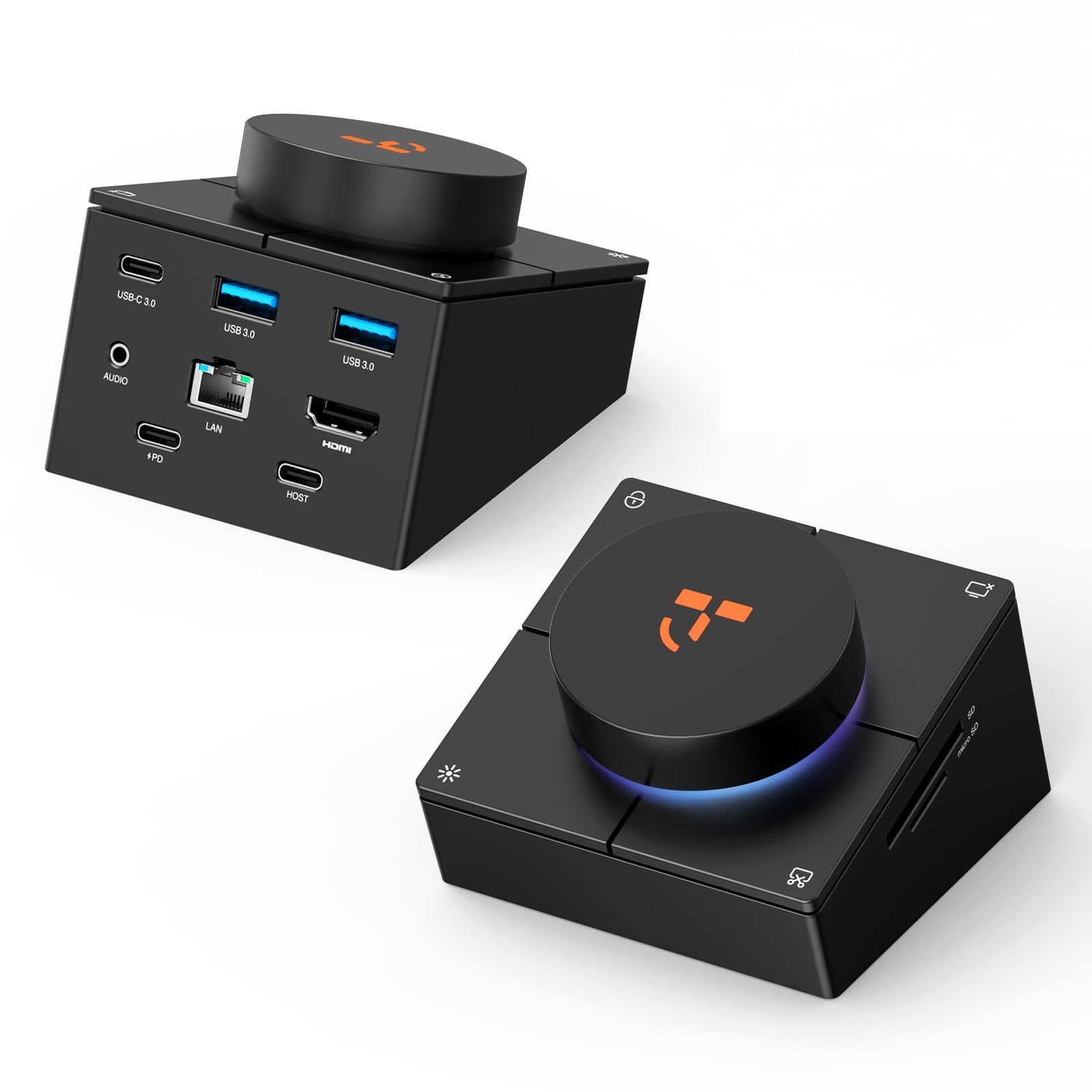 TobenONE 10-in-1 Shortcut-Key Docking Station with 4 Shortcut Button ...