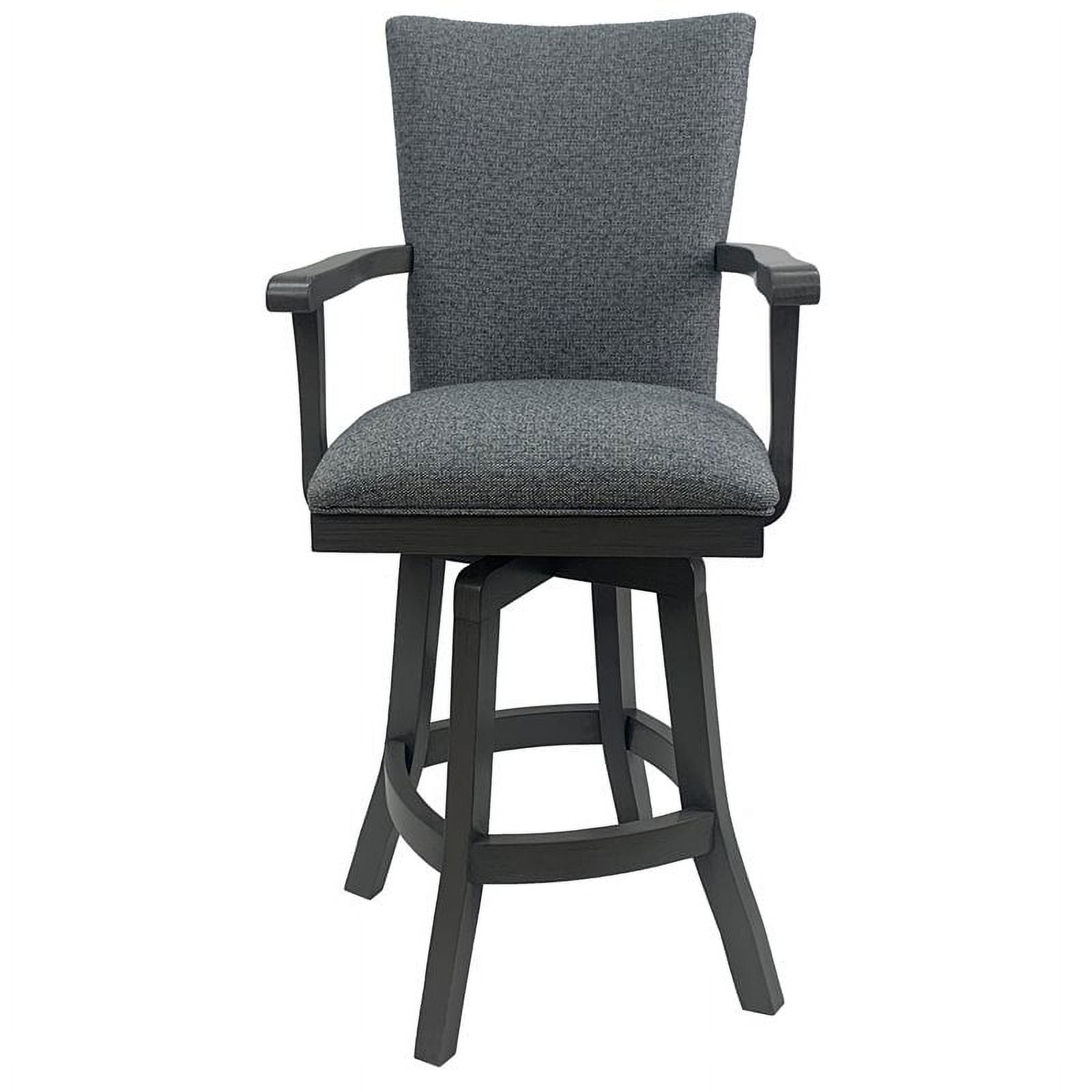 Tobias Designs 34" Swivel Solid Wood Extra Tall Bar Stool in Aqua ...