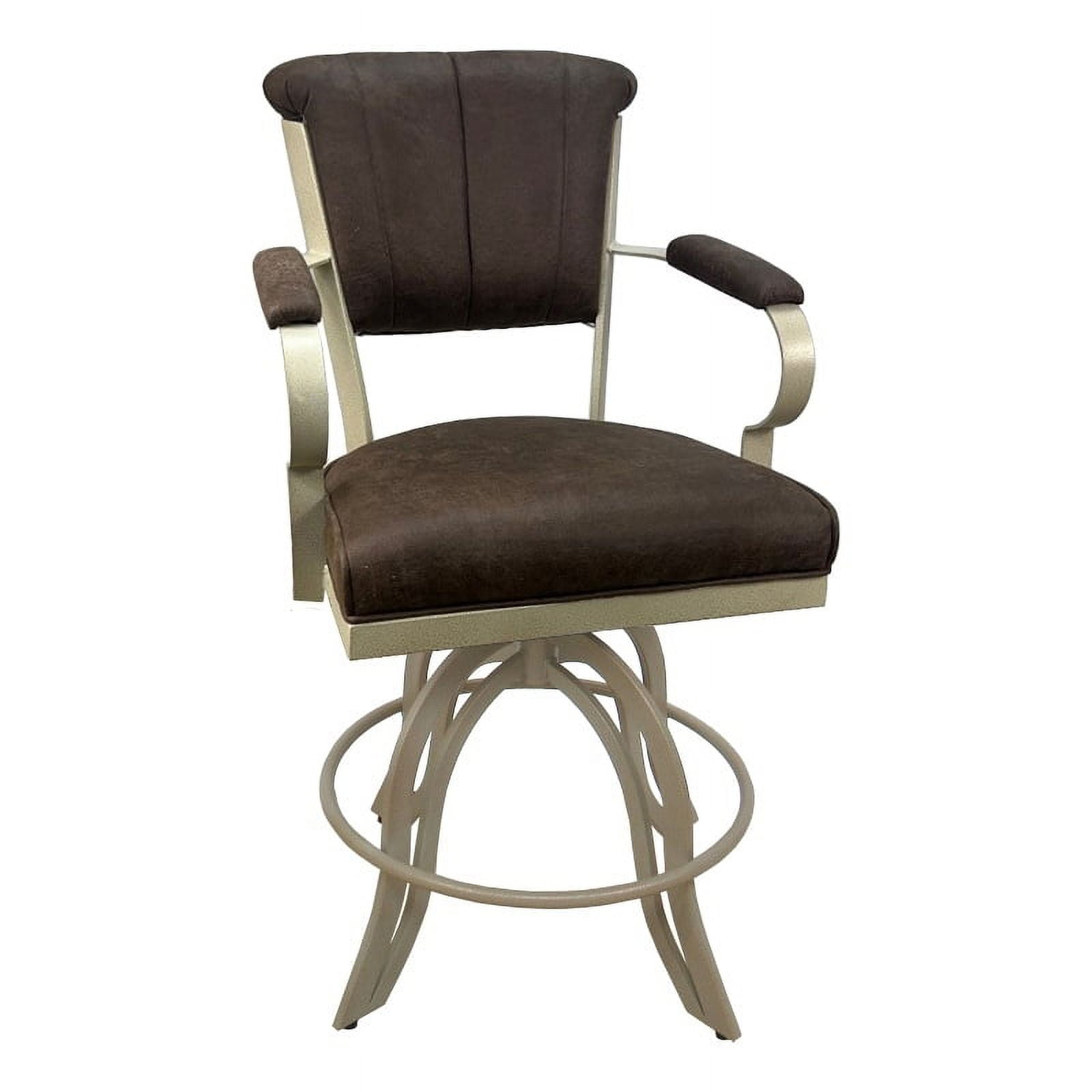 Tobias Designs Counter 26" Fabric & Metal Bar Stools on A Base in ...