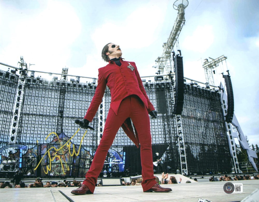 Tobias Forge Signed Autographed 11x14 Photo Ghost Singer Performing BAS ...