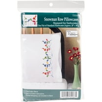 Tobin Stamped For Embroidery Pillowcase Pair 20"X30"-Grey Cat - Walmart.com