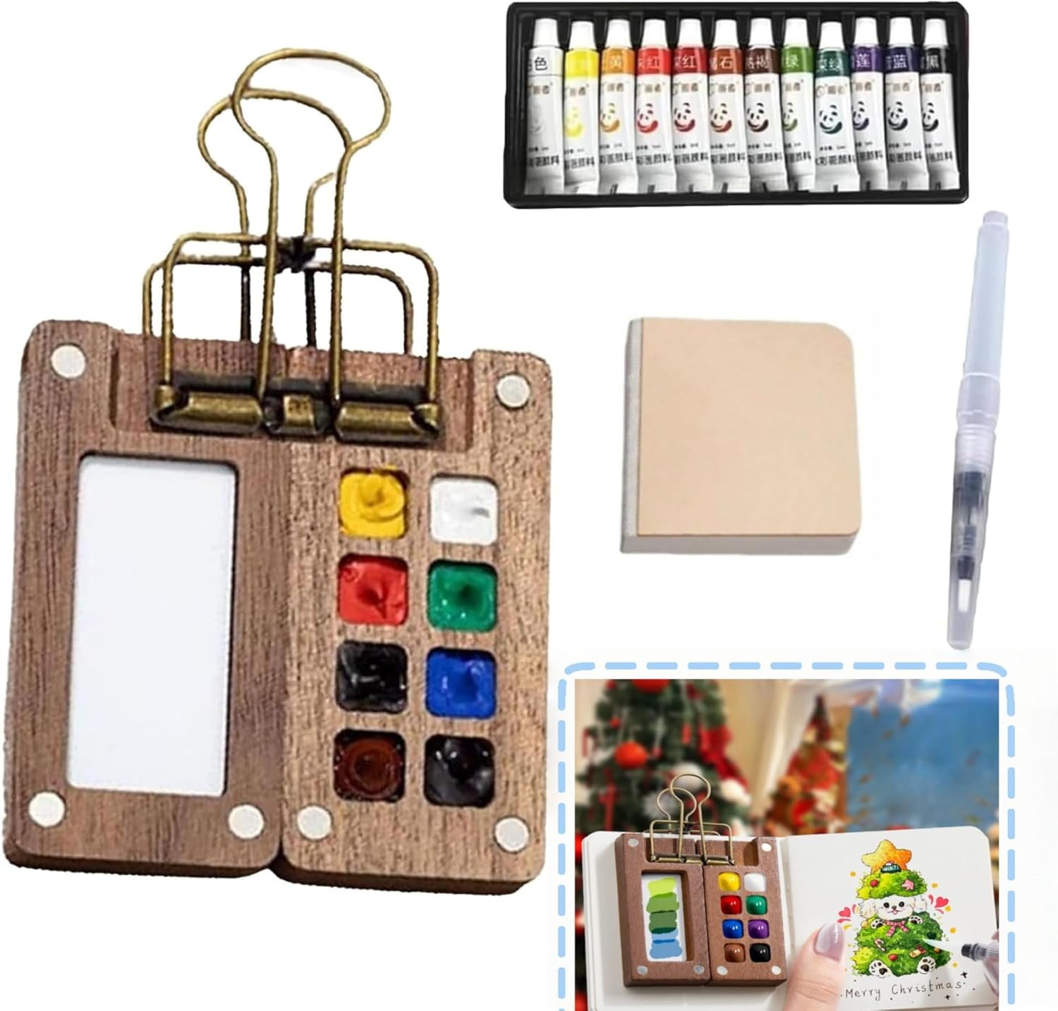 Tobios Watercolor Kit Mini Watercolor Travel Paint Set Pocket Artist ...