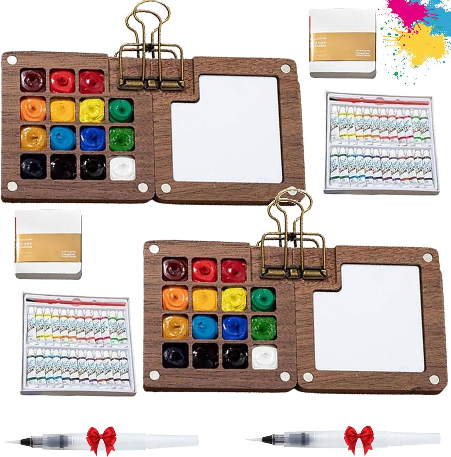 Tobios Watercolor Kit, Tobio Mini Watercolor Set with Picture Book ...
