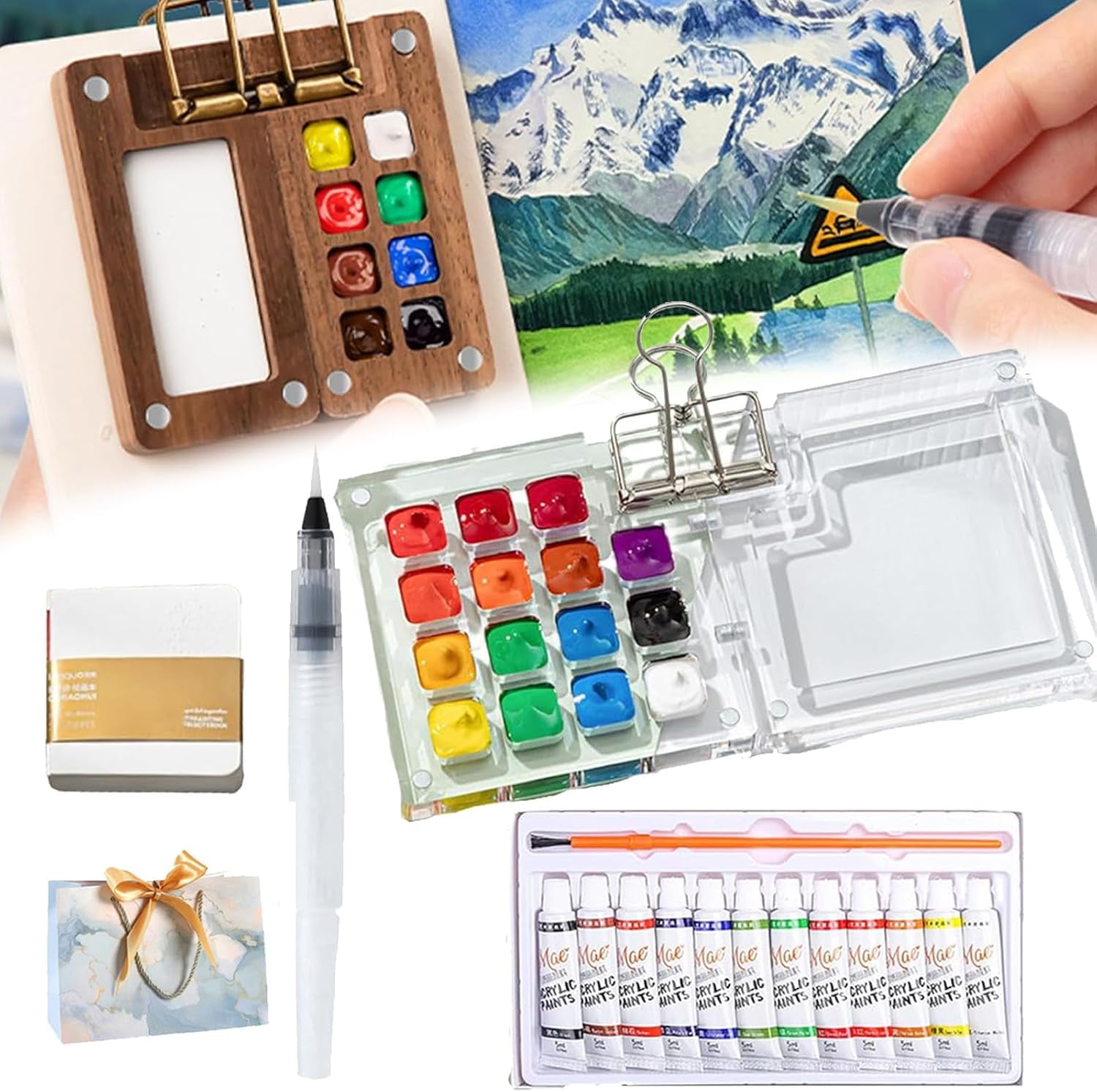 Tobios Watercolor Kit, Tobios Water Color Kit, Mini Watercolor Set ...