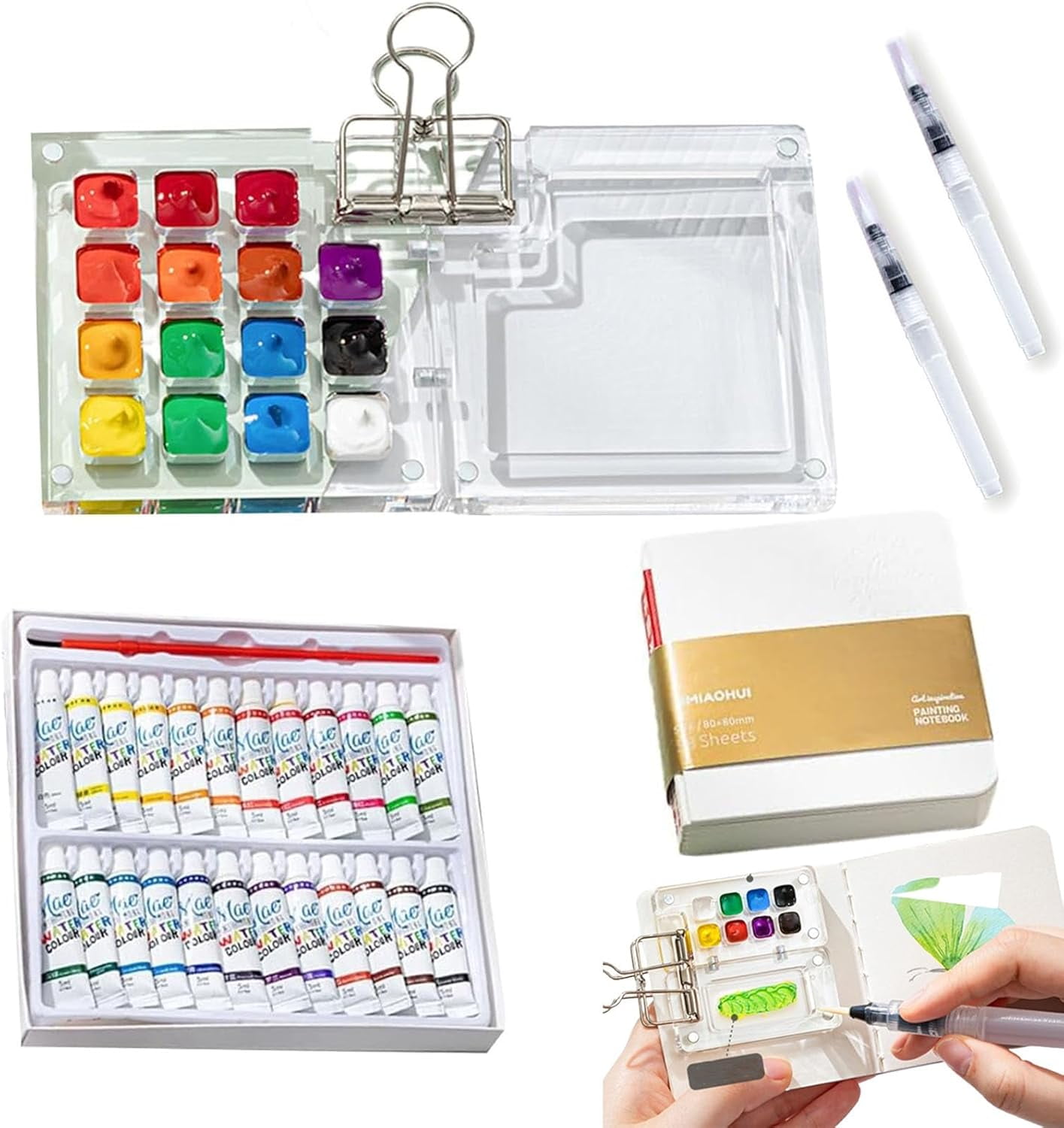 Tobios Watercolor Set, Tobios Travel Water Color Kit, Nano Palette ...