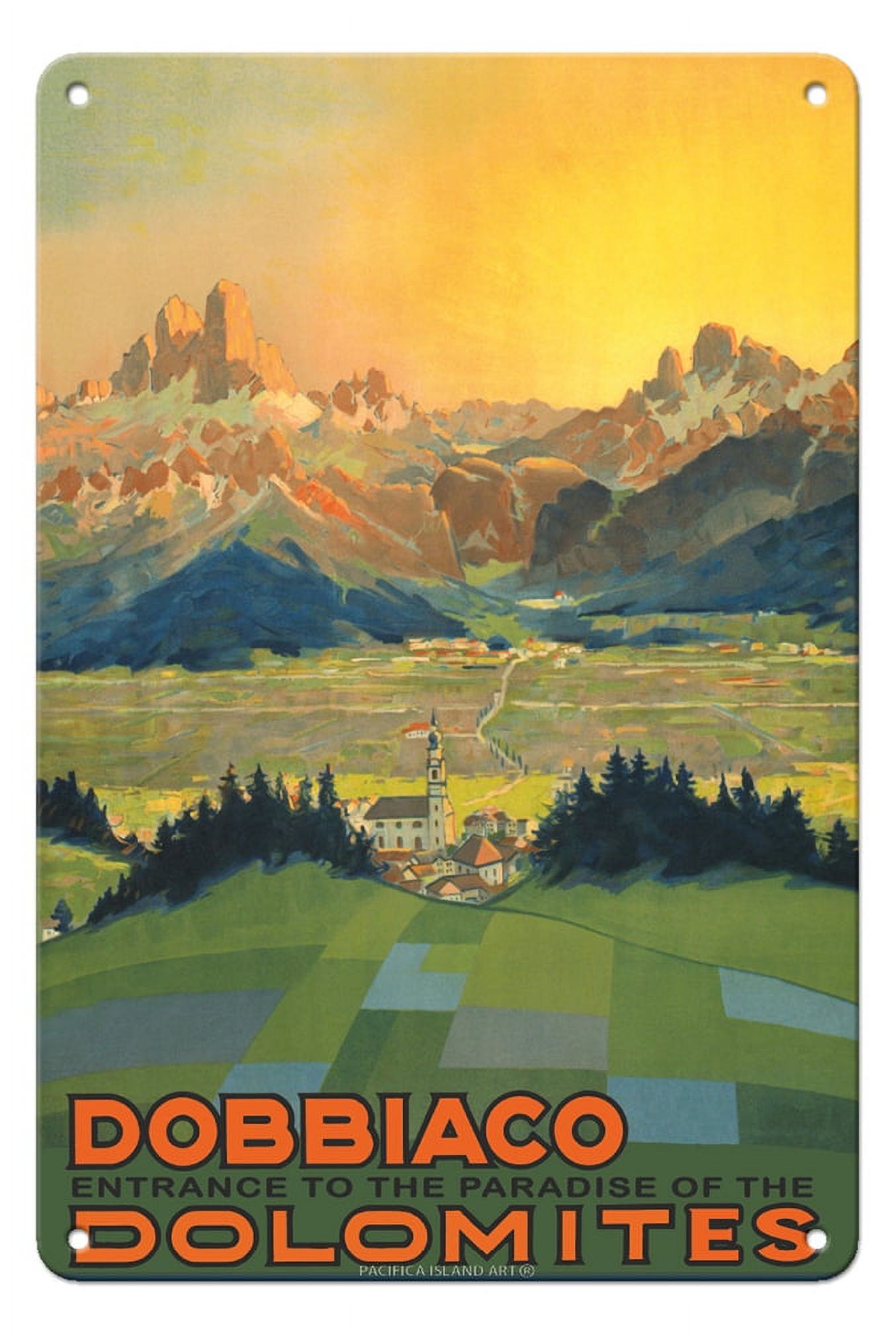 Toblach Italy - Entrance to the Paradise of the Dolomites - Vintage ...