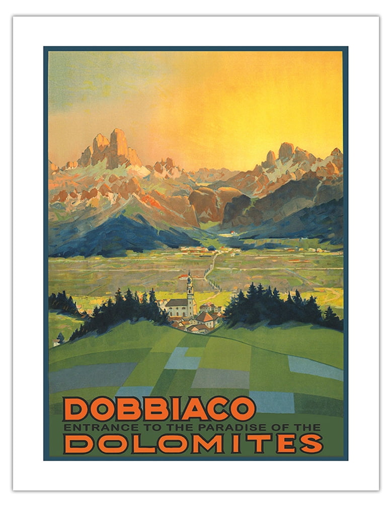 Toblach Italy - Entrance to the Paradise of the Dolomites - Vintage ...