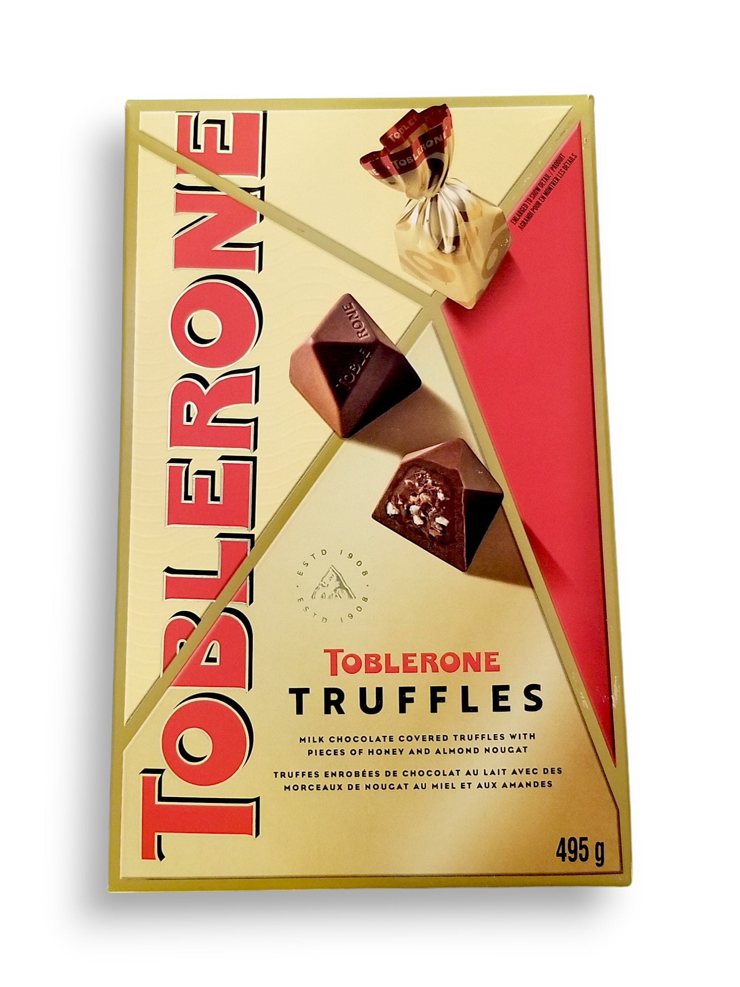 Toblerone Milk Chocolate Covered Truffles With Pieces Of Honey & Almond ...