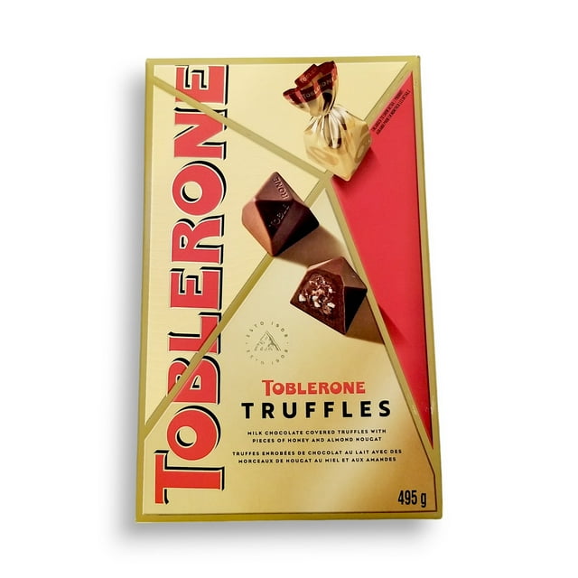 Toblerone Milk Chocolate Covered Truffles With Pieces Of Honey & Almond ...