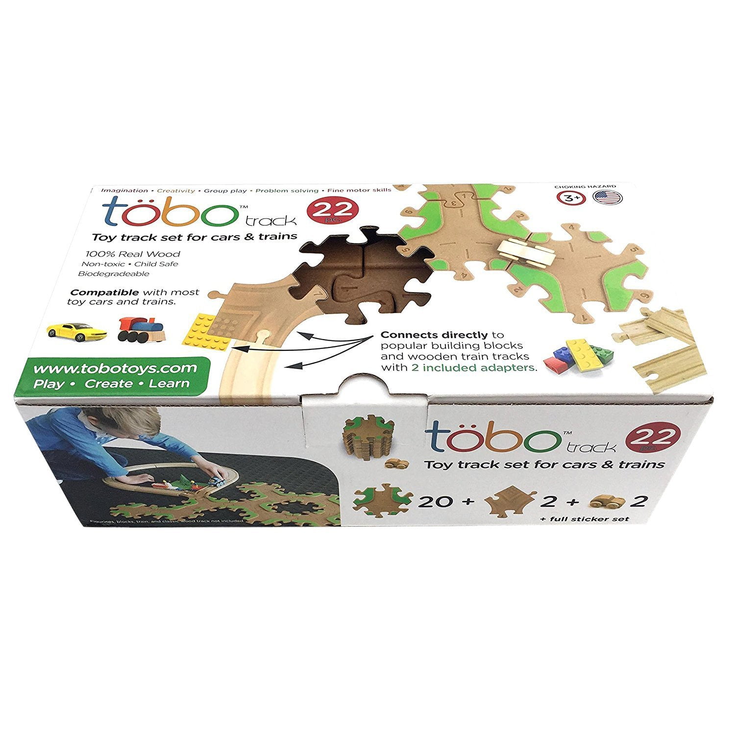 Tobo Track 22 - Mega Pack, Brain Toy Award Winner, A Smart and Safe ...