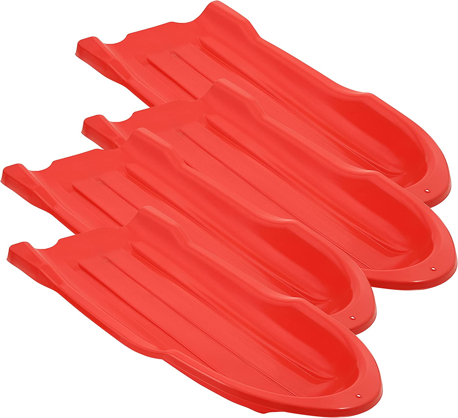 Snow Sled Classic Plastic - 35 Inch Sled With Handles & Rope - Supports ...