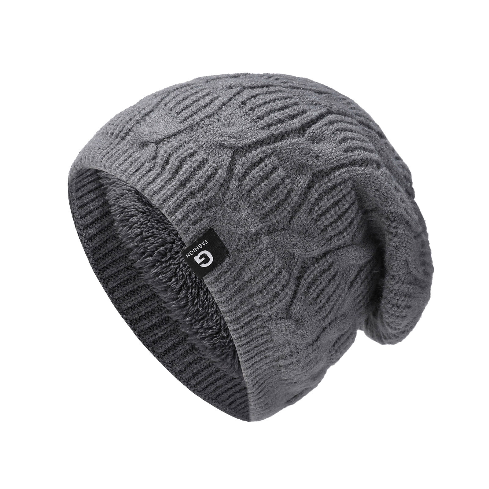 Toboggan with Womens Mens Granular Solid Color Caps Must Have Thickened ...