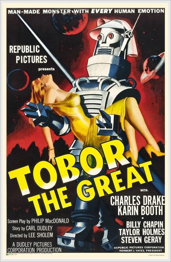 Tobor the Great Classic Movie Mini Poster 11.5" x 17.5" - Laminated ...