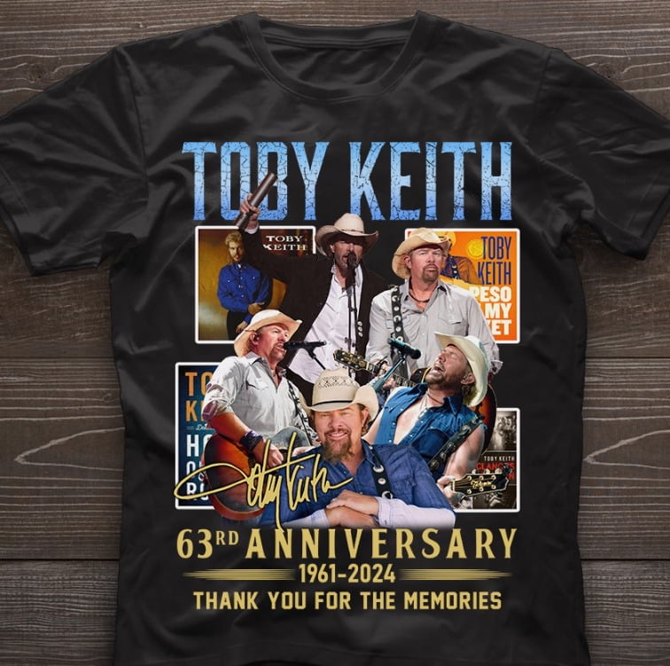 Toby Keith 63Rd Anniversary Shirt Thank You For The Memories S-5XL ...