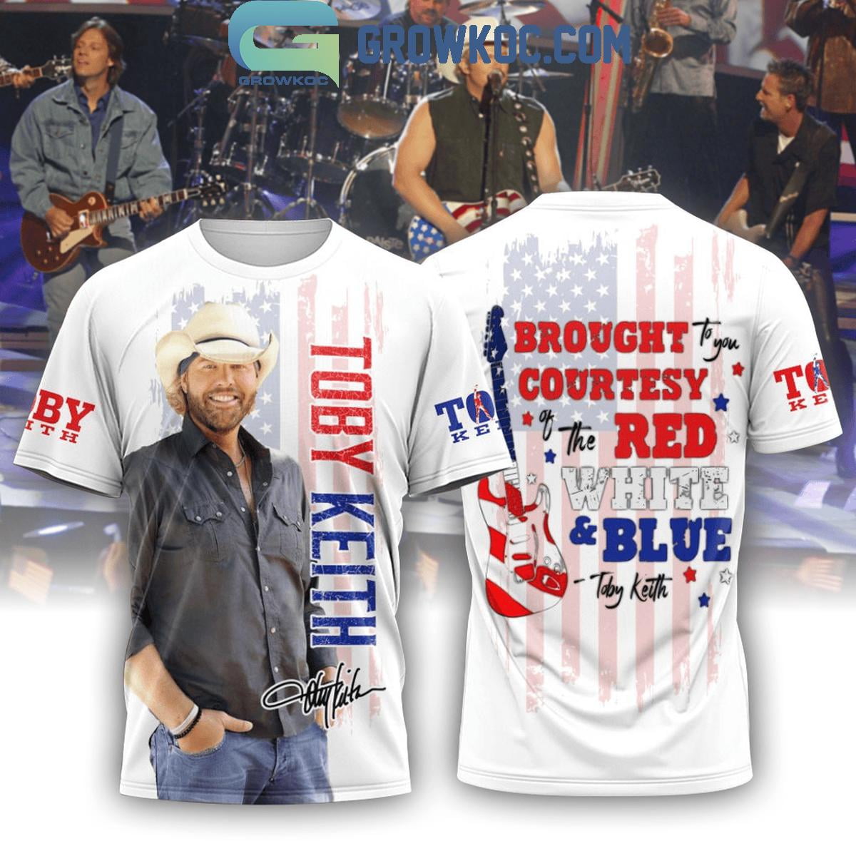 Toby Keith Brought To You Courtesy Of The Red White And Blue Hoodie ...