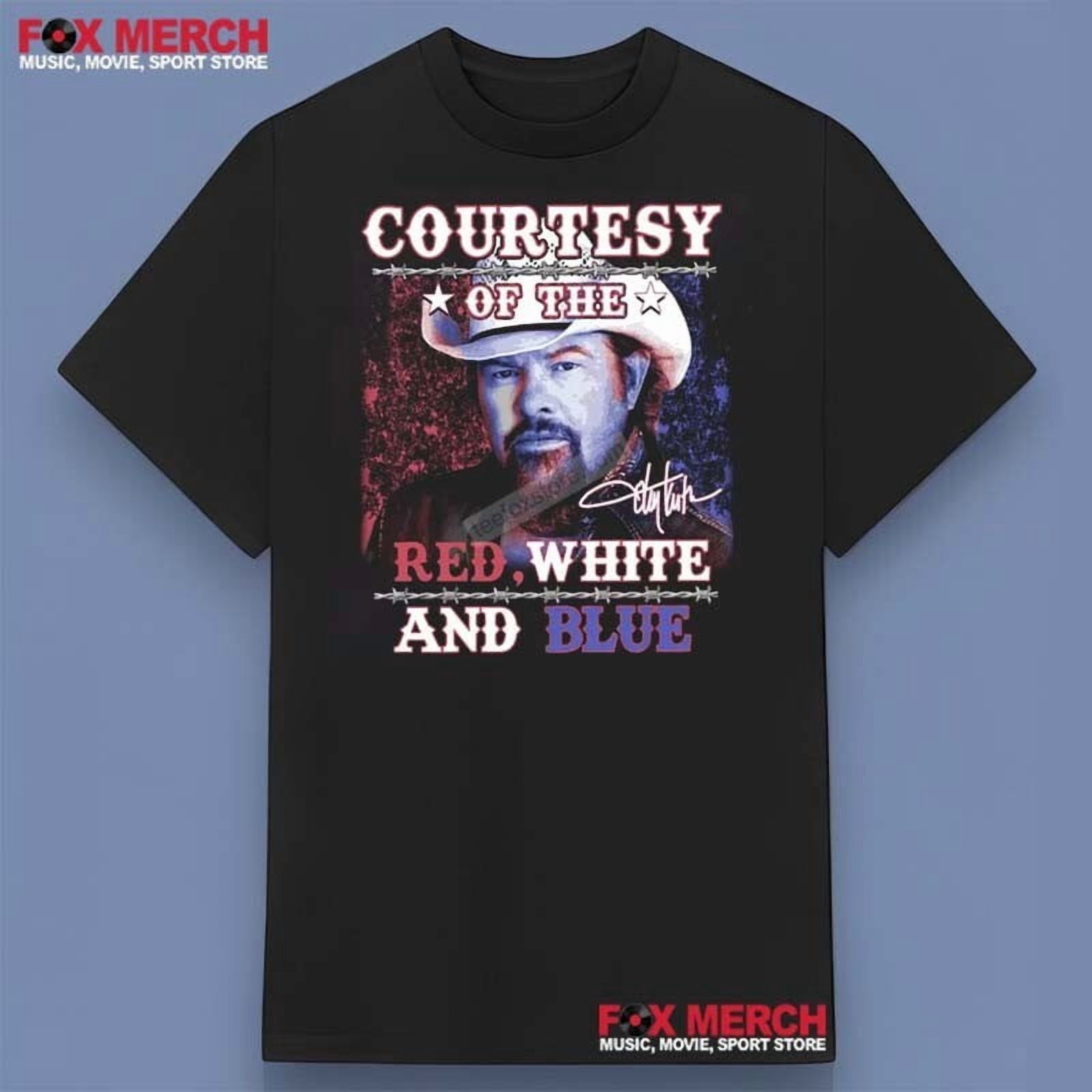 Toby Keith Courtesy of the Red White and Blue Shi Gift For Fans Size S ...