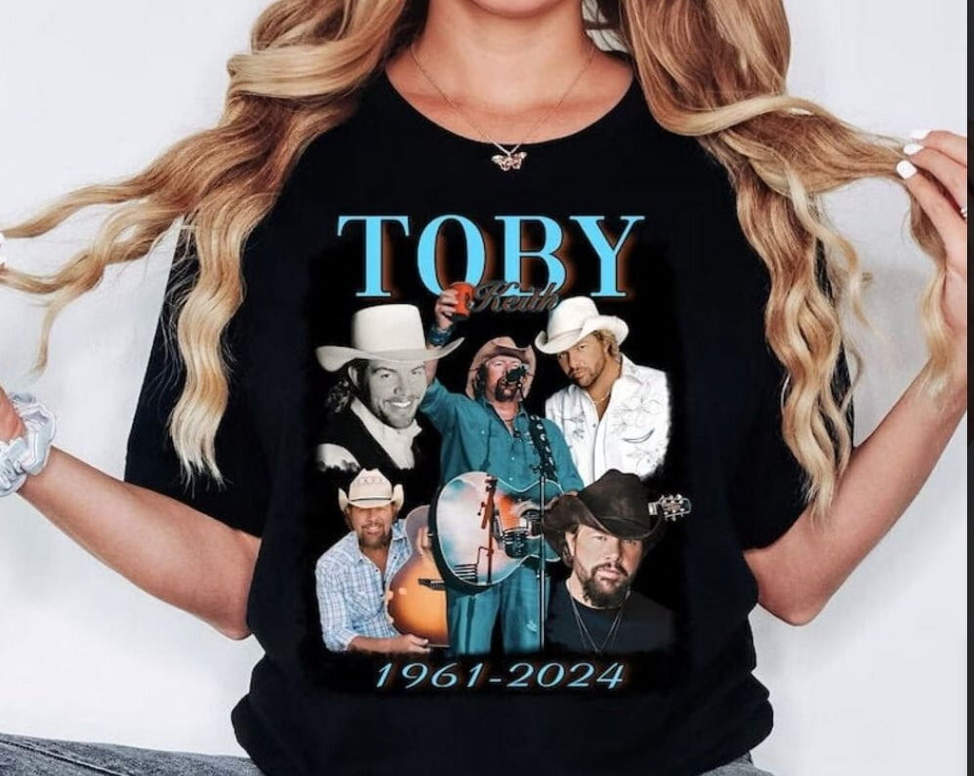 Toby Keith Shirt, Toby Keith Memorial Shirt 1961-2024 hot hot - Walmart.com