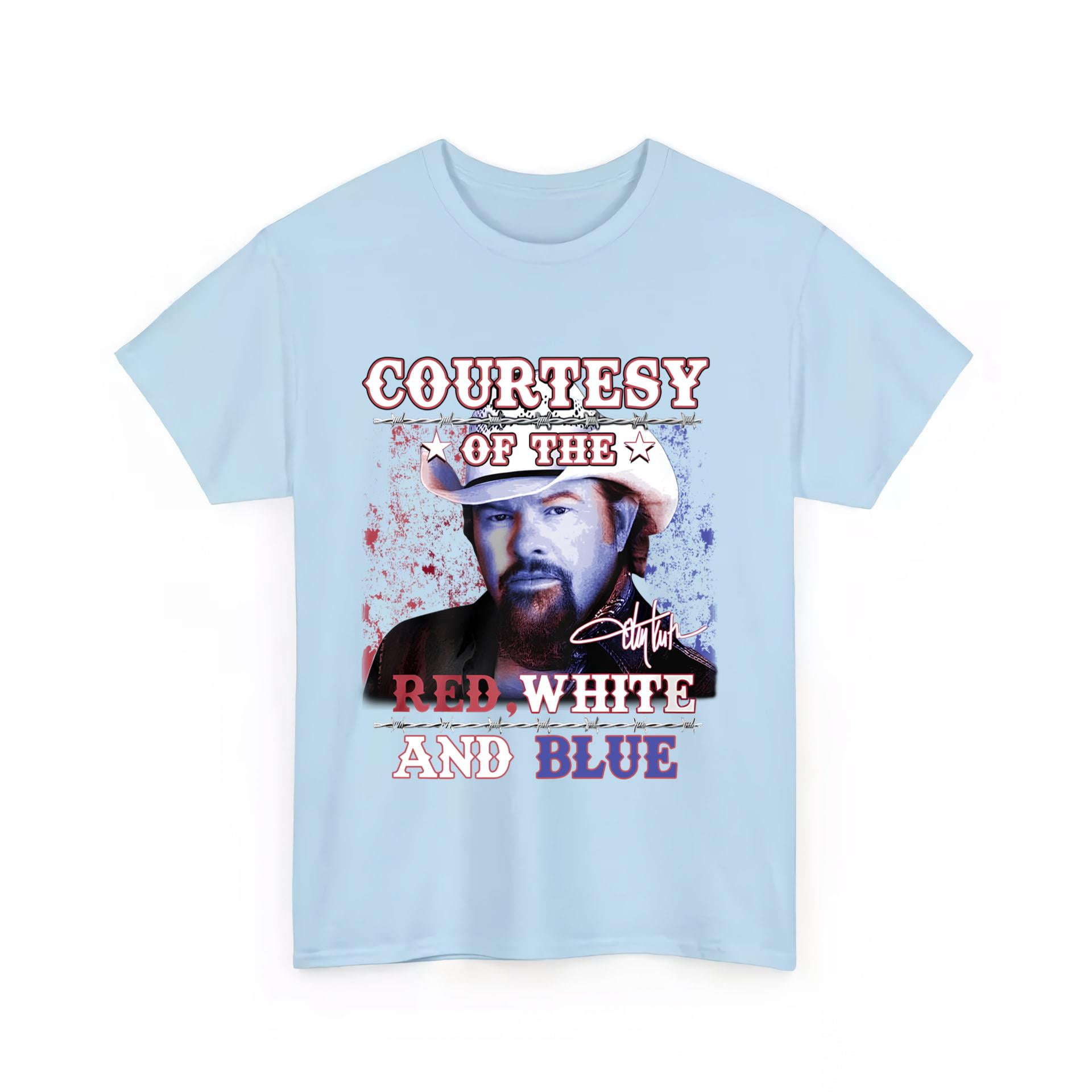 Toby Keith Signature Courtesy Of Red White And Blue Shirt Full Sizes