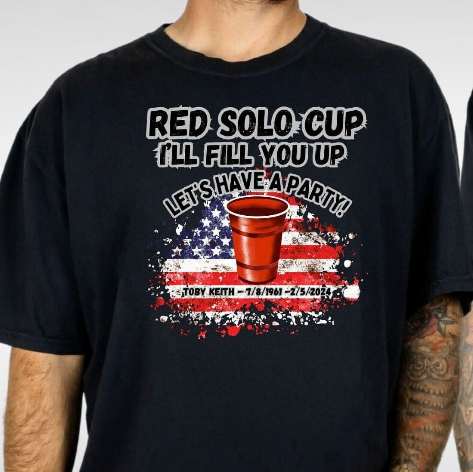 Toby Keith T-Shirt, Remembering Toby Keith, Tribute To Toby - Walmart.com