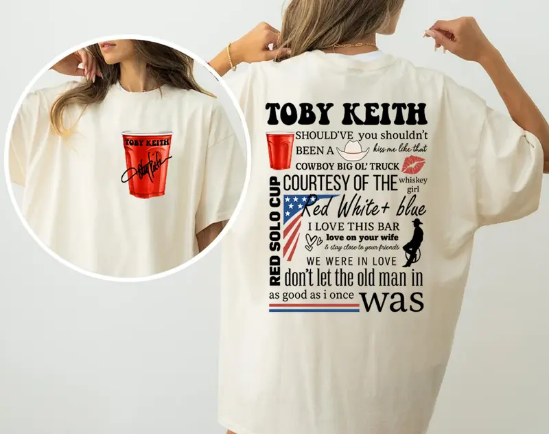 Toby Keithh 2 Side Shirt, Courtesy of the Red White and Blue Tshirt ...
