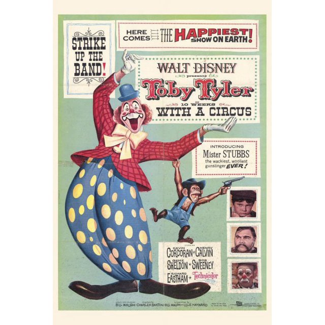 Toby Tyler - movie POSTER (Style A) (27" x 40") (1960) - Walmart.com