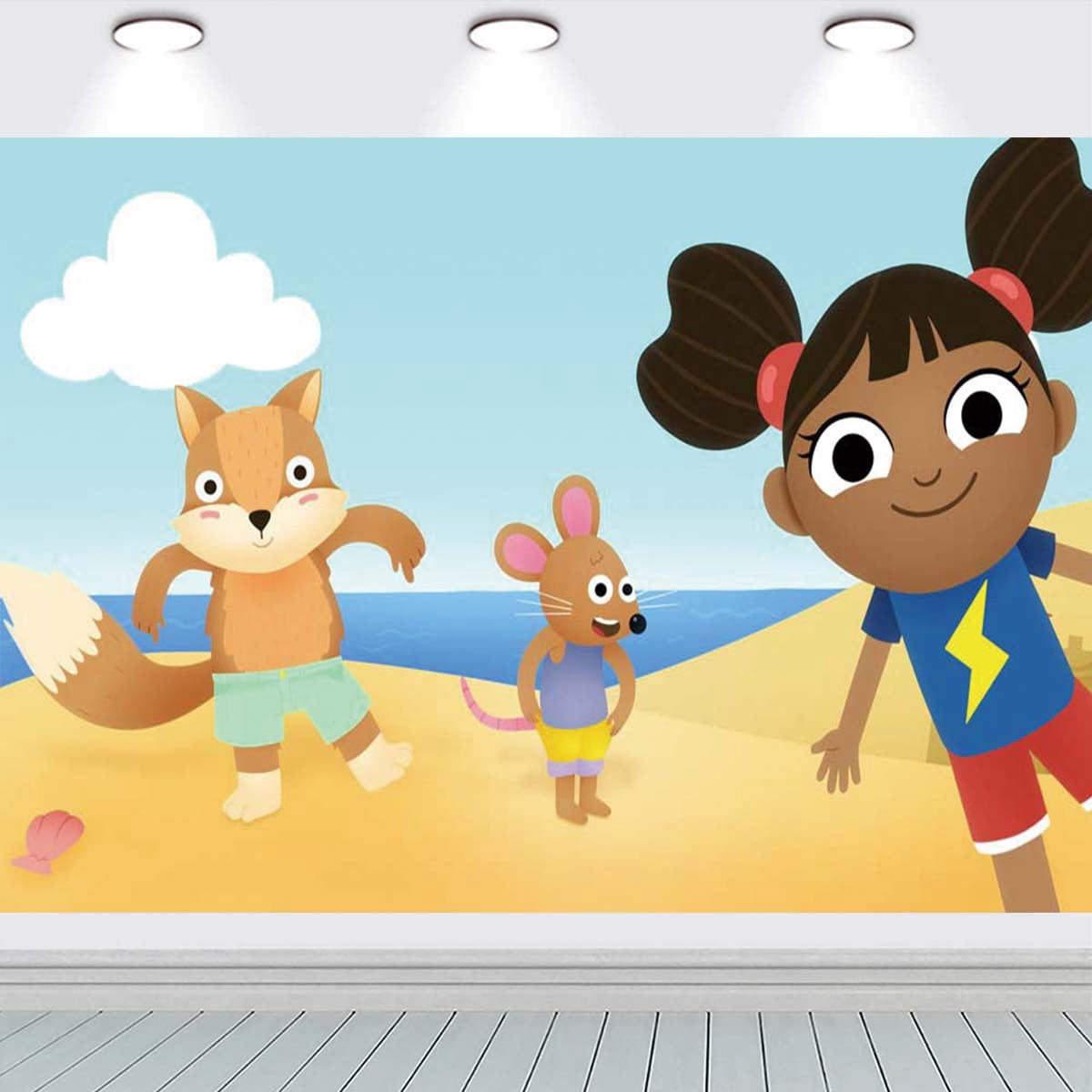 Toby and friends school Taspestry Poster Banner Backdrop Background ...