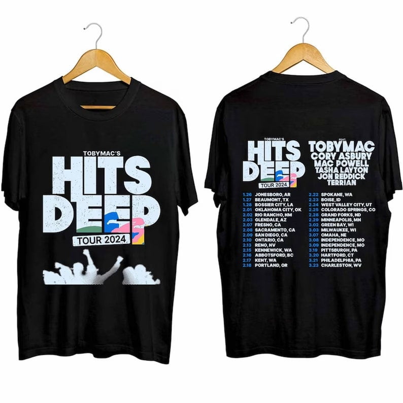 TobyMac T Shirt, Hits Deep Tour 2024 Shirt, TobyMac Hits Deep 2024 ...
