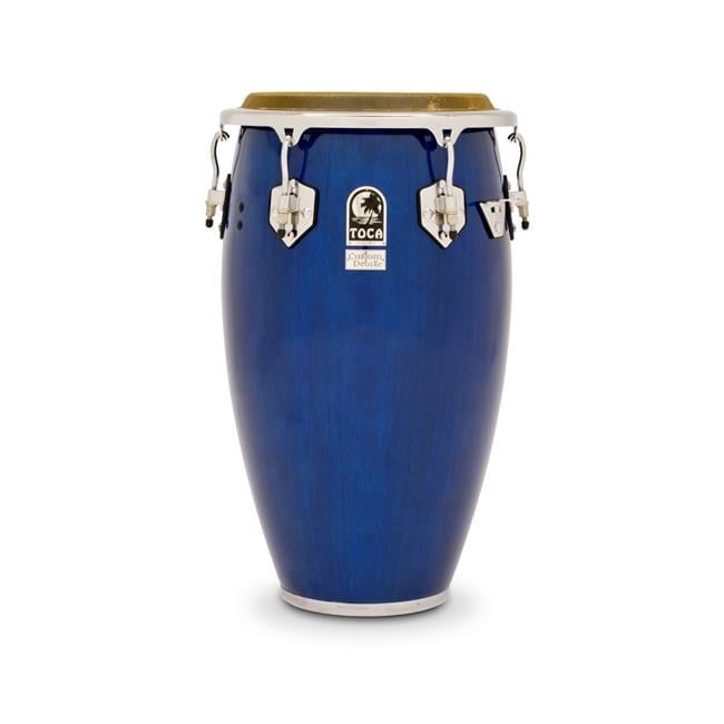 Toca 4612-1-2BW 12.5 in. Custom Deluxe Wood Tumba, Blue - Walmart.com