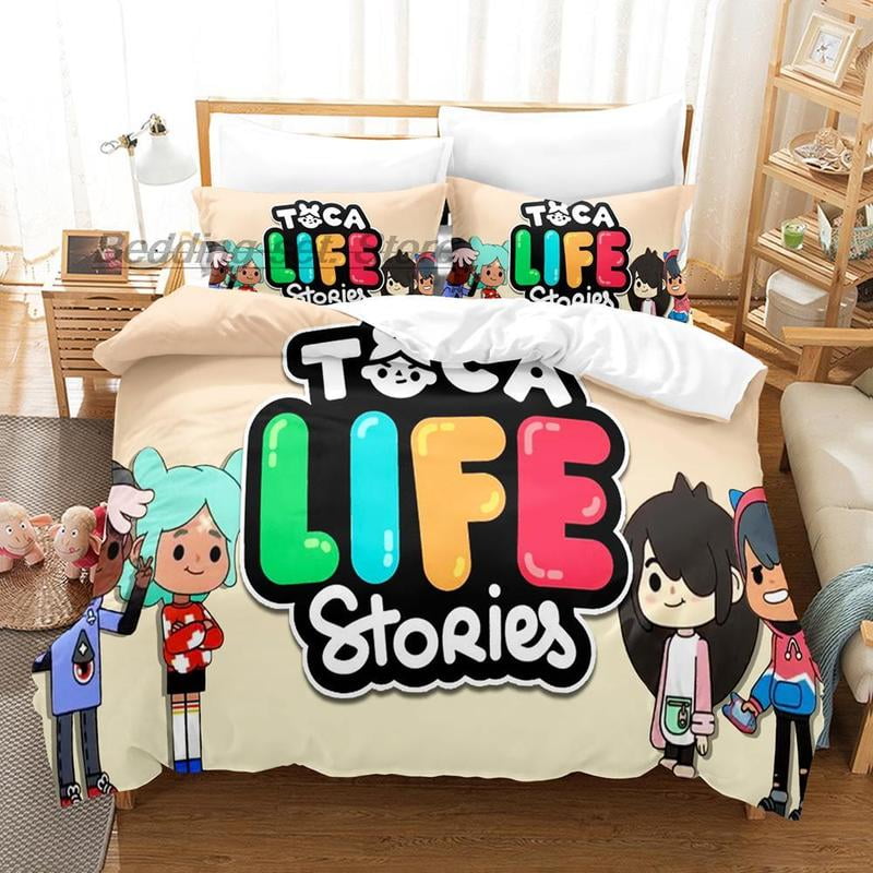 Toca Life Bedding Set Single Twin Full Queen King Size Bed Set Aldult ...