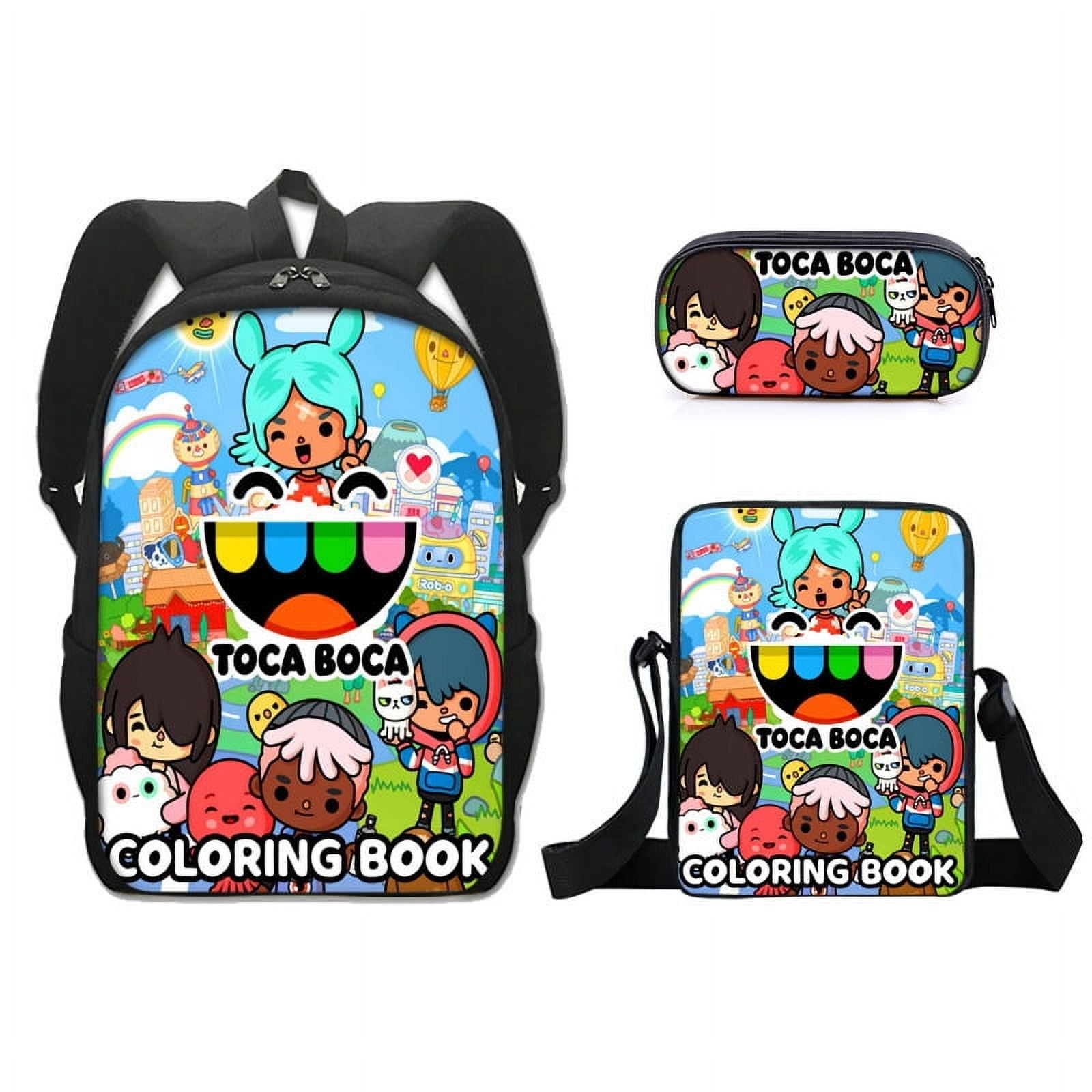 Toca Life World Anime Backpack for Teens Womens Mens Stylish Daypack ...