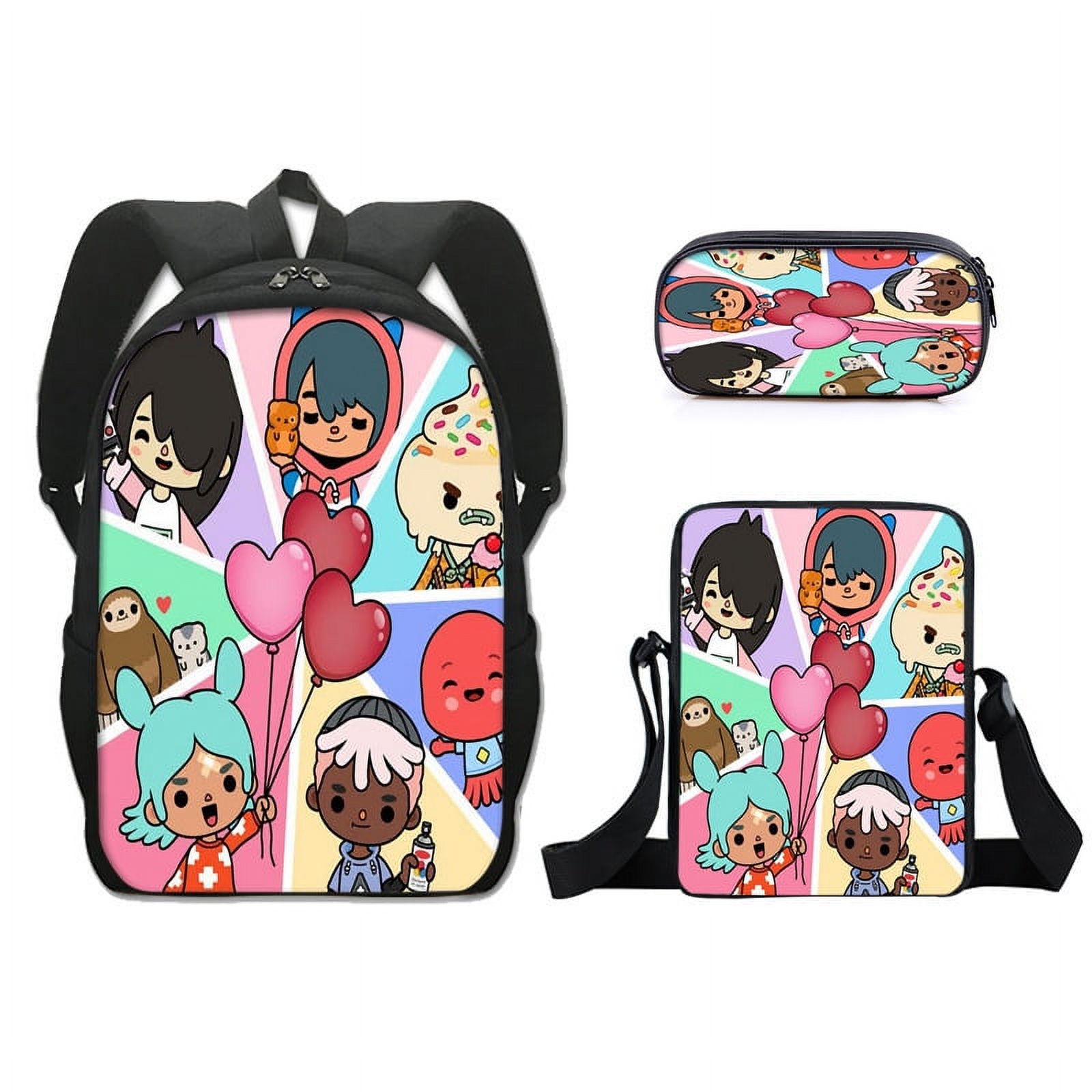 Toca Life World Anime Backpack for Teens Womens Mens Stylish Daypack ...